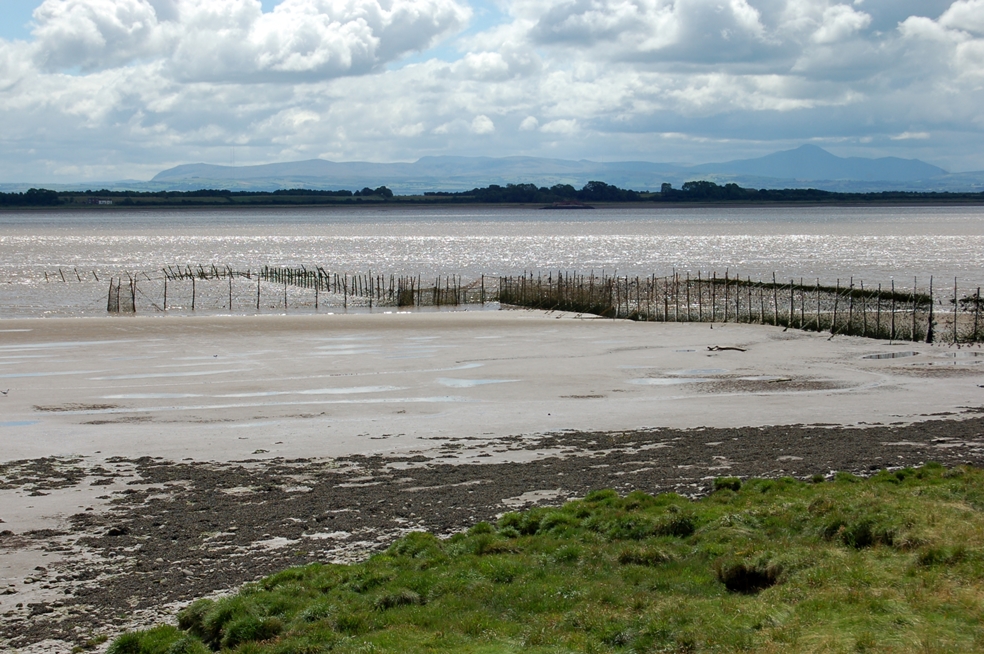 Drone Footage over the line of the old Solway Viaduct - Solway Firth ...